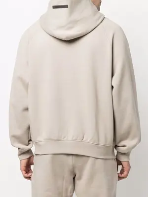 Fear Of God Logo-print Hoodie - Neutrals