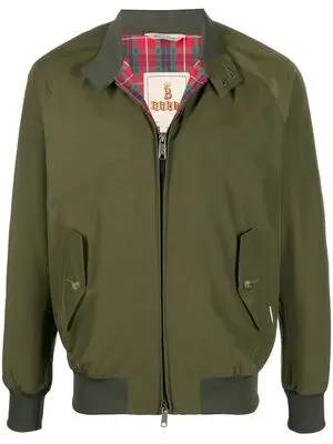 BARACUTA Zip-up Jacket - Green