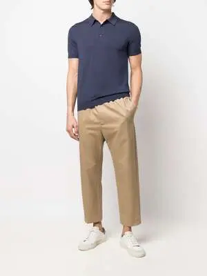 BARACUTA Short-sleeved Polo Shirt - Blue