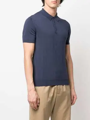 BARACUTA Short-sleeved Polo Shirt - Blue