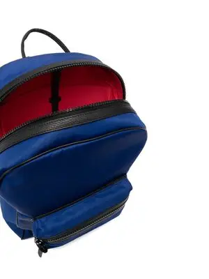 Kiton Logo-print Zip-up Backpack