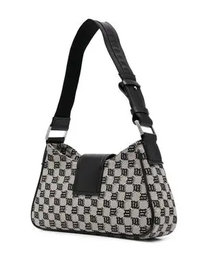 MISBHV Monogram Jacquard Shoulder Bag - Grey