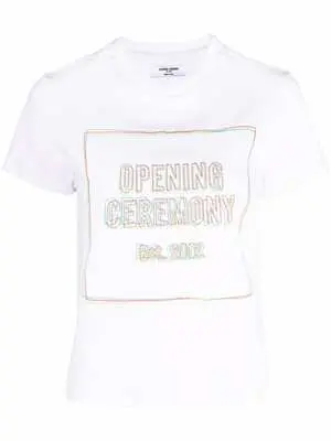 Opening Ceremony Box Logo-print T-shirt - White