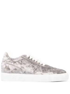 Philipp Plein Velvet Hurricane Sneakers - Grey