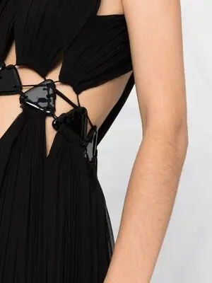 Alberta Ferretti Cut-out Halterneck Maxi Dress