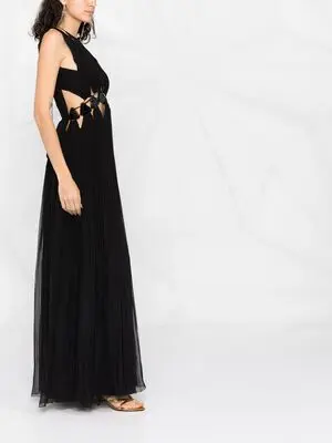 Alberta Ferretti Cut-out Halterneck Maxi Dress