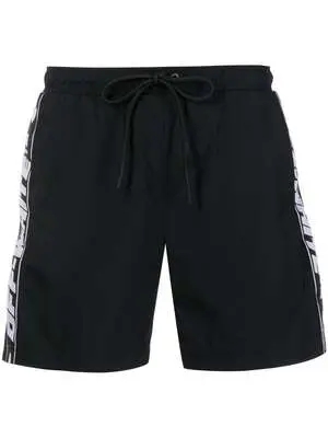 Off-White Logo-tape Swim Shorts