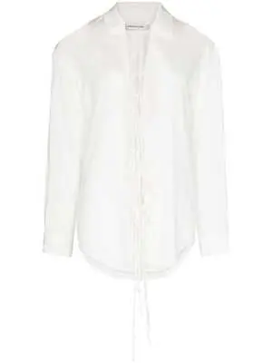 Christopher Esber Lace-detail Long-sleeved Shirt