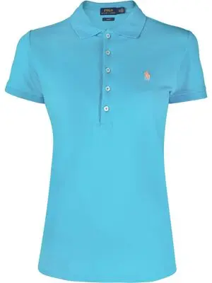 Polo Ralph Lauren Pony Logo-embroidered Polo Shirt - Blue