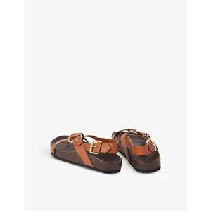 Soeur Mexico Leather Sandals - Cognac