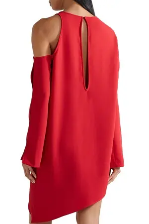 IRO PARIS Awati Asymmetric Cutout Crepe Mini Dress