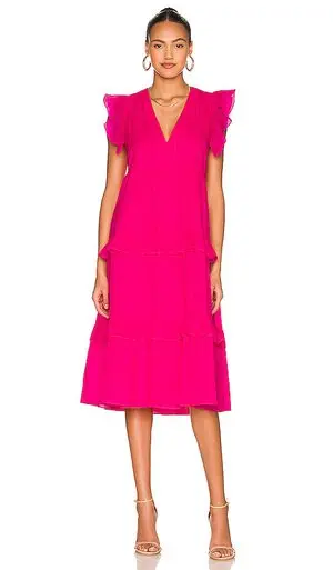 Amanda Uprichard Chamomile Dress In Fuchsia