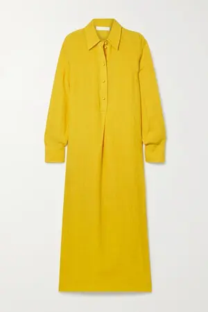 Chloé Linen Maxi Shirt Dress