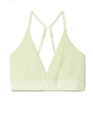 Skin Hadlee Stretch-organic Pima Cotton Soft-cup Triangle Bra