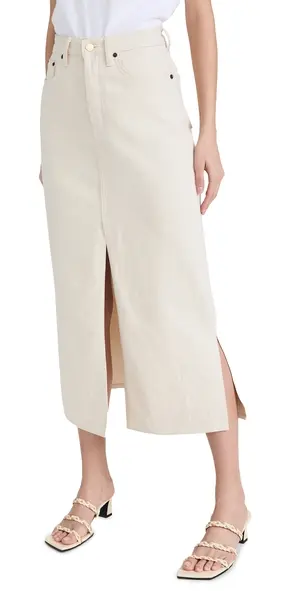 Still Here Panama Denim Skirt