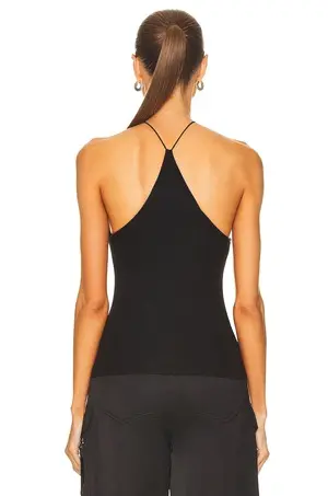 Enza Costa Stretch Silk Knit Halter Tank Top