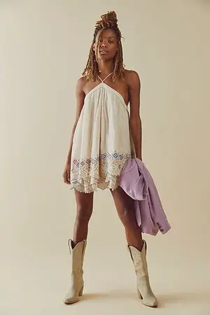 Free People Sapphire Mini Dress By - Powder Puff | Editorialist