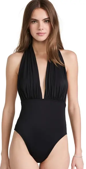 Norma Kamali Halterneck One-piece Swimsuit - Black