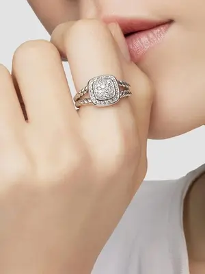 David Yurman Petite Albion Ring In Sterling