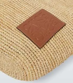 Loewe Slit Mini Raffia Tote