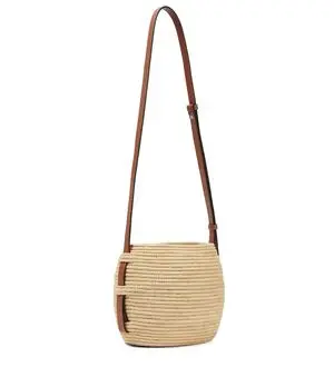 Loewe Beehive Raffia Bucket Bag