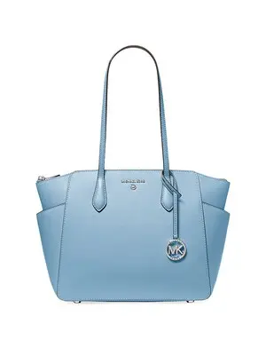 Michael Kors Women's Marilyn Leather Tote - Black - Blue