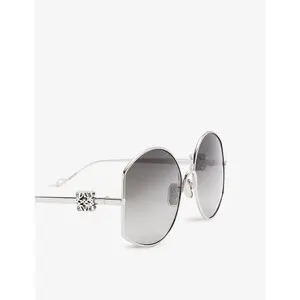 Loewe G832270x02 Oversized Round-frame Metal Sunglasses