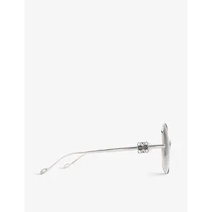 Loewe G832270x02 Oversized Round-frame Metal Sunglasses