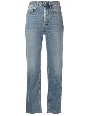 TOTEME Cropped Straight-leg Jeans