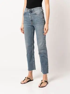 TOTEME Cropped Straight-leg Jeans