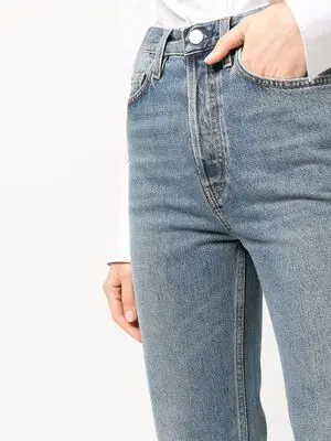 TOTEME Cropped Straight-leg Jeans
