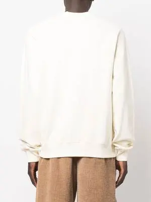 MSGM Logo-print Sweatshirt - Neutrals
