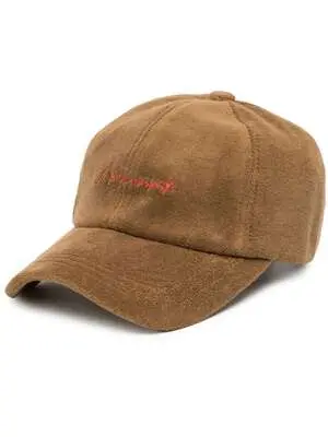 Goen.j Embroidered Logo Cap - Brown