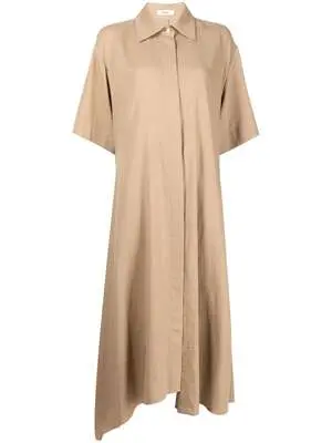 Goen.j Straight-cut Shirt Dress - Brown