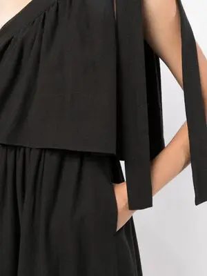 Goen.j One-shoulder Maxi Dress - Black