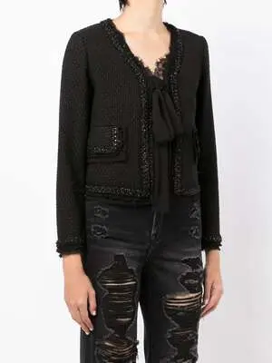 Goen.j Lace-tri Tweed Jacket
