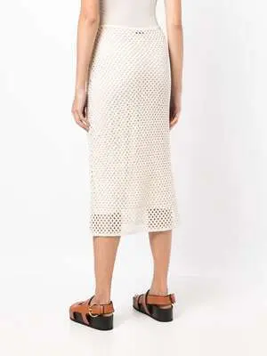 Goen.j Open-knit Midi Skirt