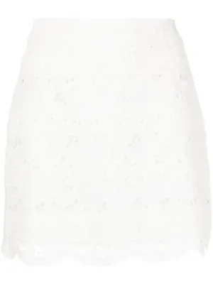 Goen.j Broderie-anglaise Mini Skirt - White