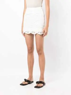 Goen.j Broderie-anglaise Mini Skirt