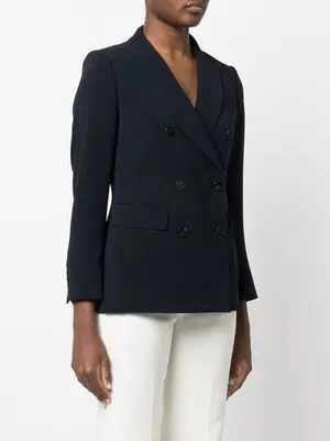 Alberto Biani Double-breasted Blazer - Blue
