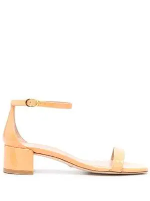 Stuart Weitzman Orange Block Heels