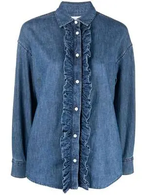 Jacob Cohen Ruffle-trim Detail Shirt