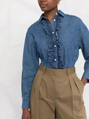 Jacob Cohen Ruffle-trim Detail Shirt