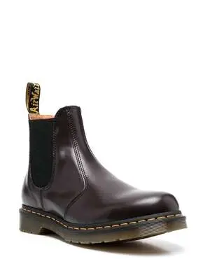 Dr. Martens Slip-on Leather Boots - Red