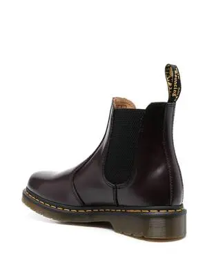 Dr. Martens Slip-on Leather Boots - Red