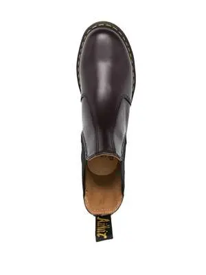 Dr. Martens Slip-on Leather Boots - Red