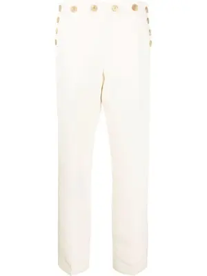 Khaite High-waisted Trousers - Neutrals
