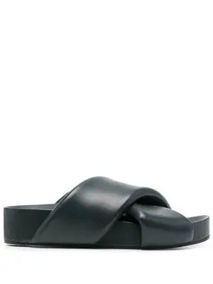 JIL SANDER Crossover Toe-strap Sandals - Green