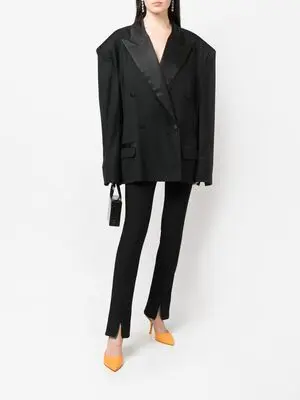 ALMAZ Double-breasted Oversized Tuxedo Blazer