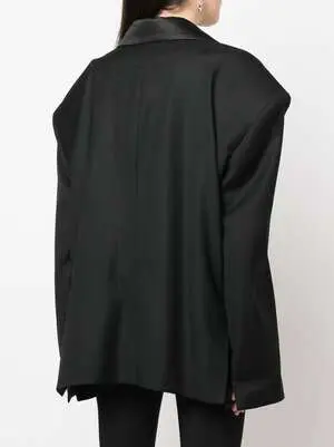 ALMAZ Double-breasted Oversized Tuxedo Blazer